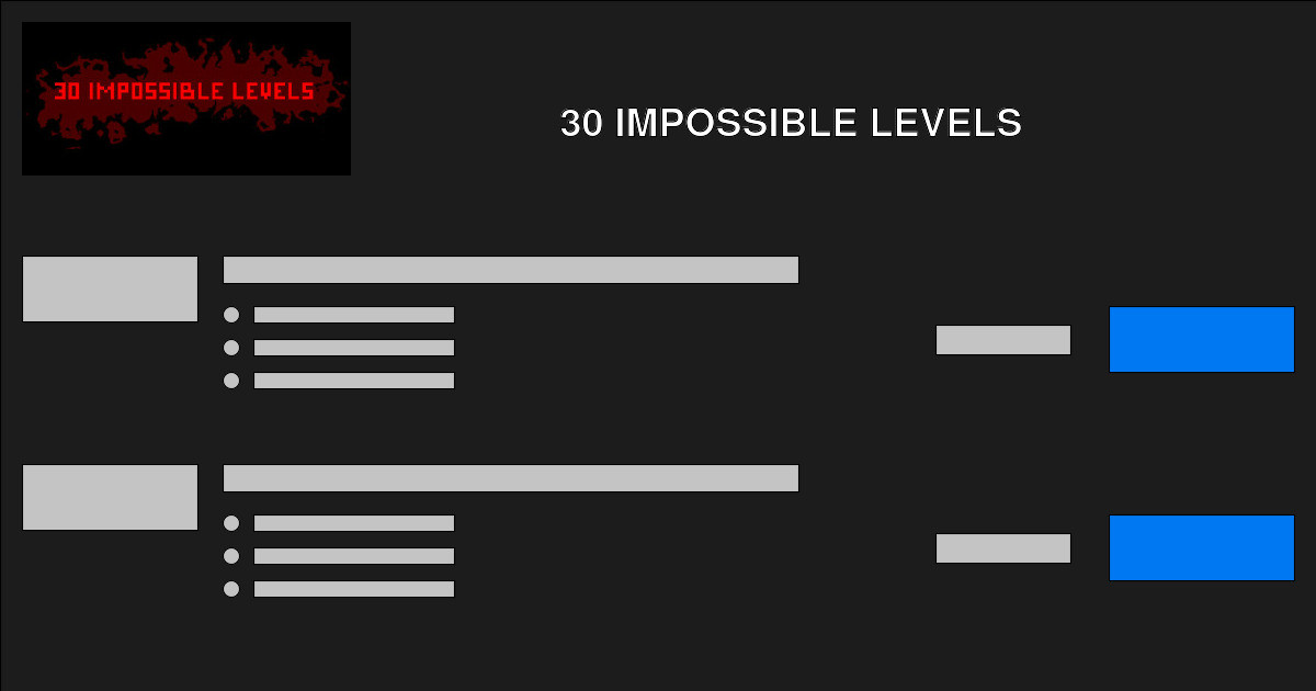 30 IMPOSSIBLE LEVELS 싸게 구매 - 가격 비교