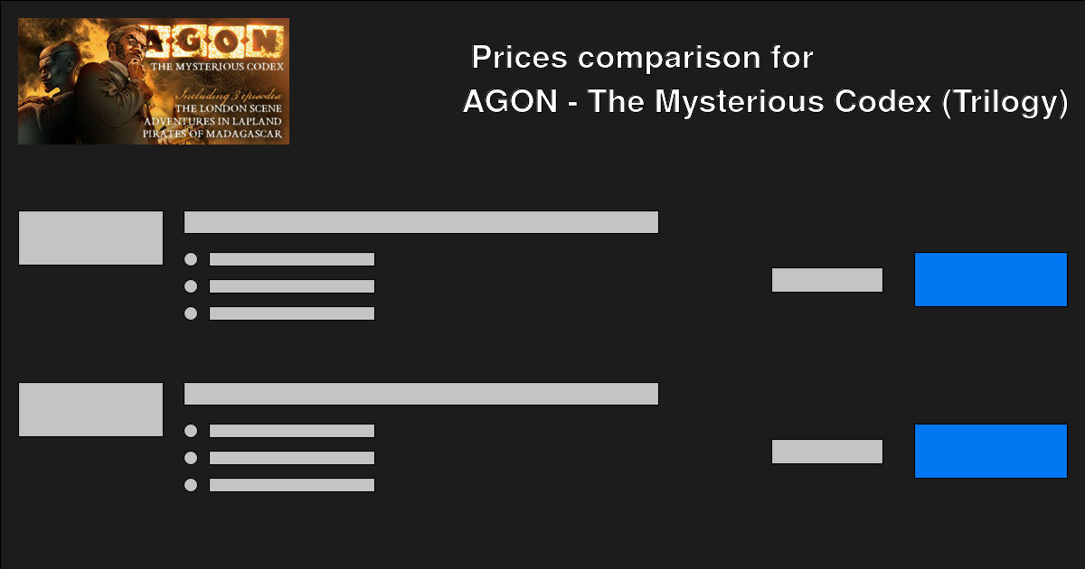 AGON - The Mysterious Codex (Trilogy) CD Keys — Buy Cheap AGON - The ...