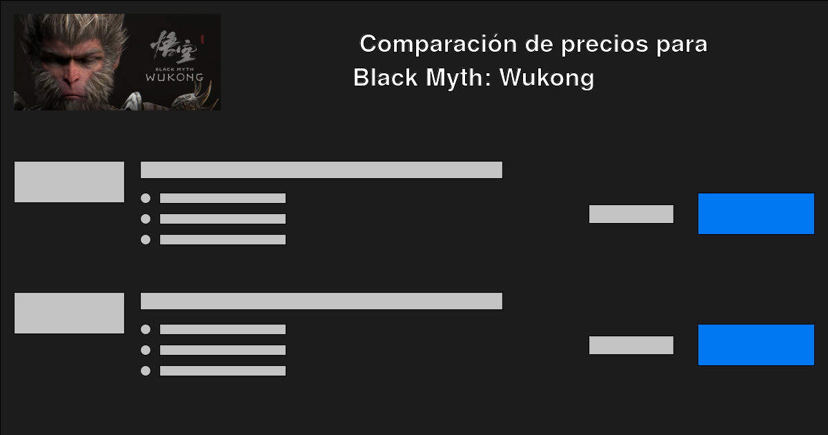 Compra Black Myth: Wukong barato - Compara precios