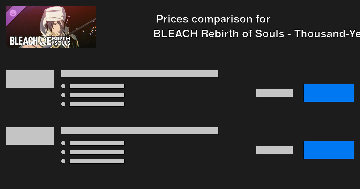 BLEACH Rebirth of Souls - Thousand-Year Blood War Costume Set CD Keys ...