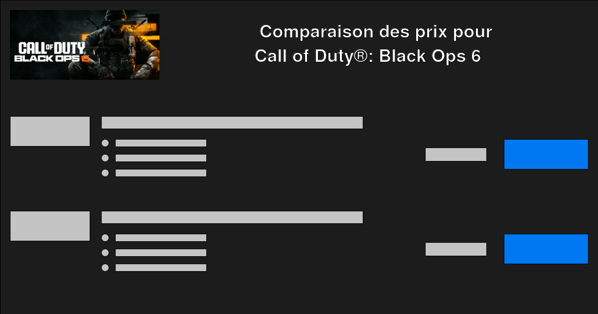 Acheter Call of Duty®: Black Ops 6 pas cher - Comparaison des prix