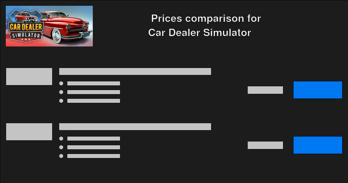 Car Dealer Simulator CD Keys — Buy Cheap Car Dealer Simulator CD Game ...