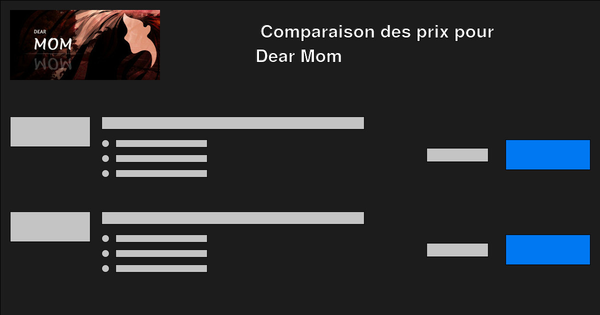 Acheter Dear Mom pas cher - Comparaison des prix