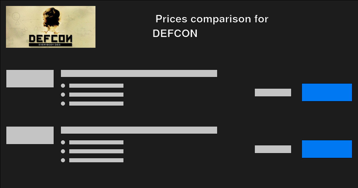 DEFCON CD Keys — Buy Cheap DEFCON CD Game Keys Online — SYS RQMTS