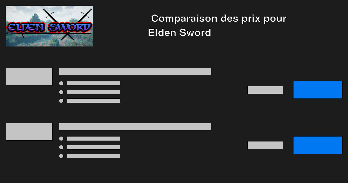 Acheter Elden Sword pas cher - Comparaison des prix