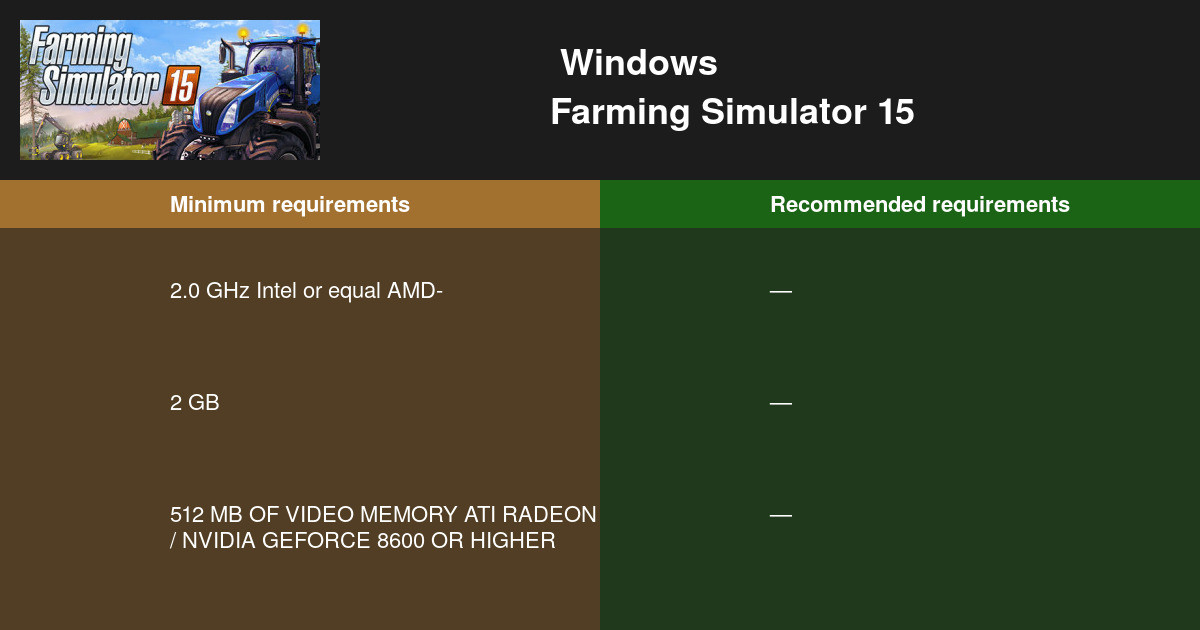 Farming Simulator 15 시스템 요구 사항 2026 - PC 테스트 🎮