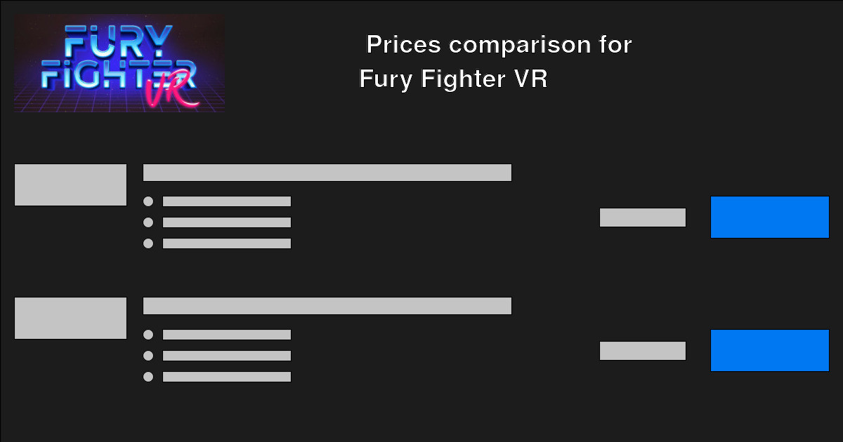 Fury Fighter VR CD Keys — Buy Cheap Fury Fighter VR CD Game Keys Online ...