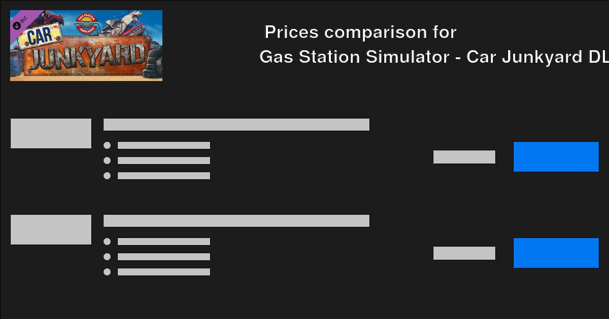 Gas Station Simulator - Car Junkyard DLC CD Keys — Buy Cheap Gas ...
