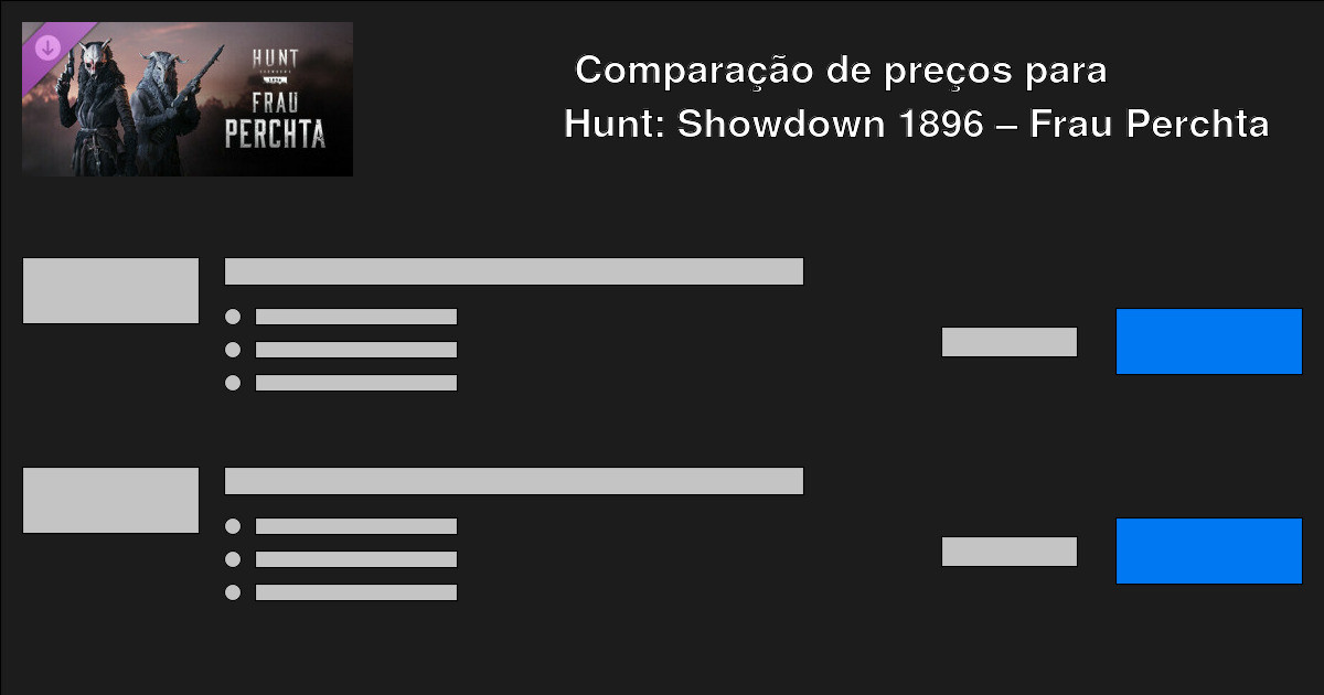 Comprar Hunt: Showdown 1896 – Frau Perchta mais barato - Comparação de ...
