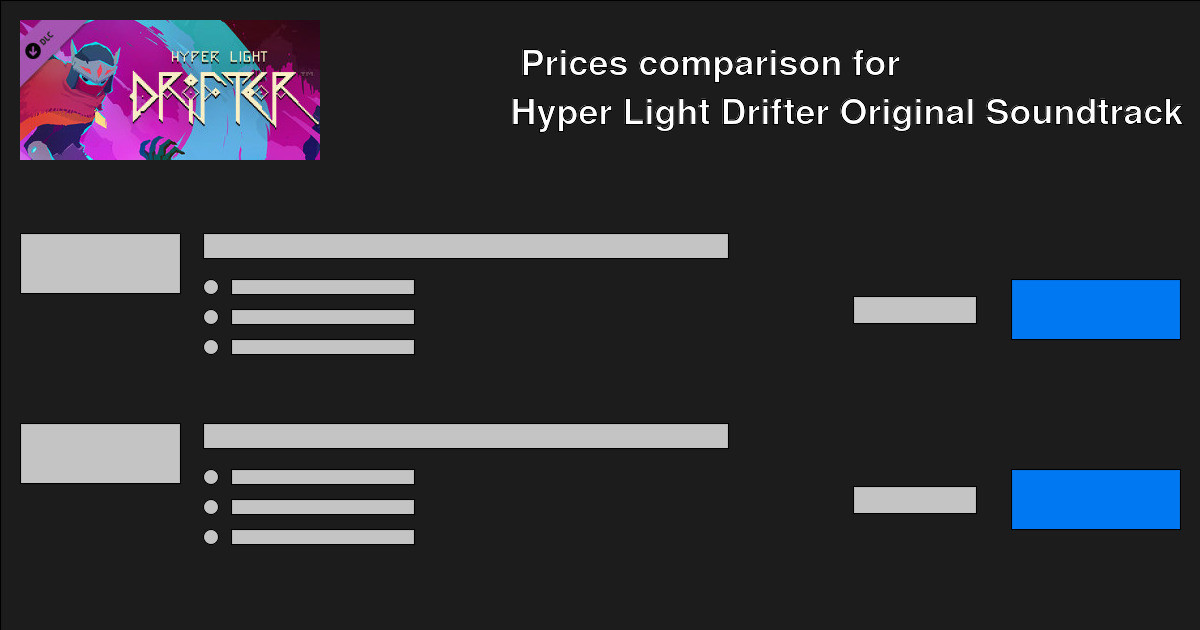 Hyper Light Drifter Original Soundtrack CD Keys — Buy Cheap Hyper Light ...