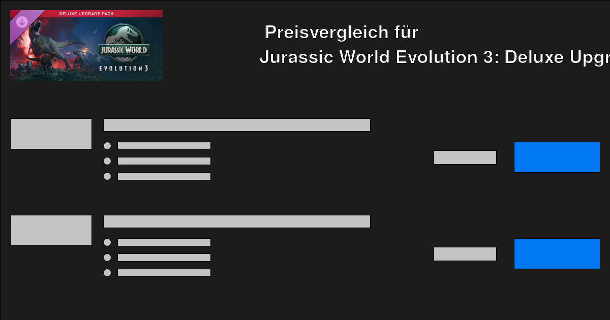 Jurassic World Evolution 3: Deluxe Upgrade Pack günstig kaufen ...
