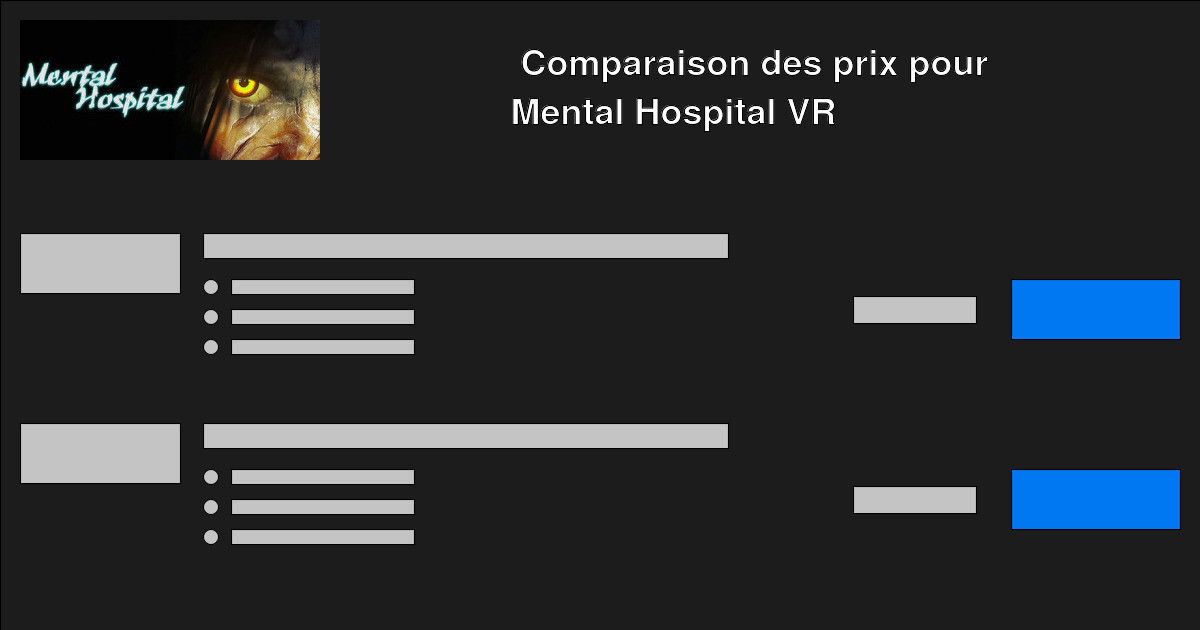 Acheter Mental Hospital VR pas cher - Comparaison des prix