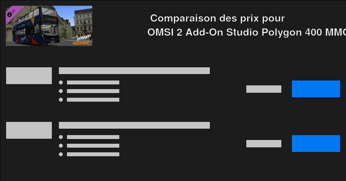 Acheter OMSI 2 Add-On Studio Polygon 400 MMC Pack pas cher ...