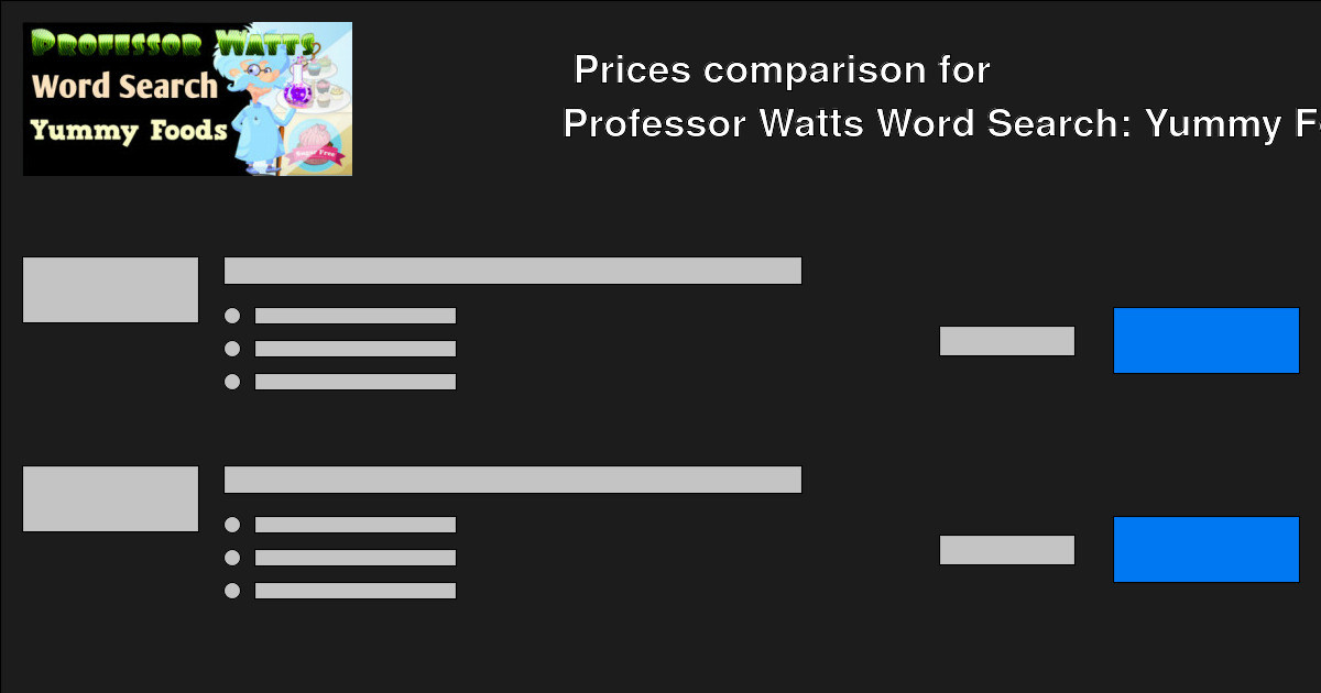 Professor Watts Word Search: Yummy Foods CD Keys — Buy Cheap Professor ...