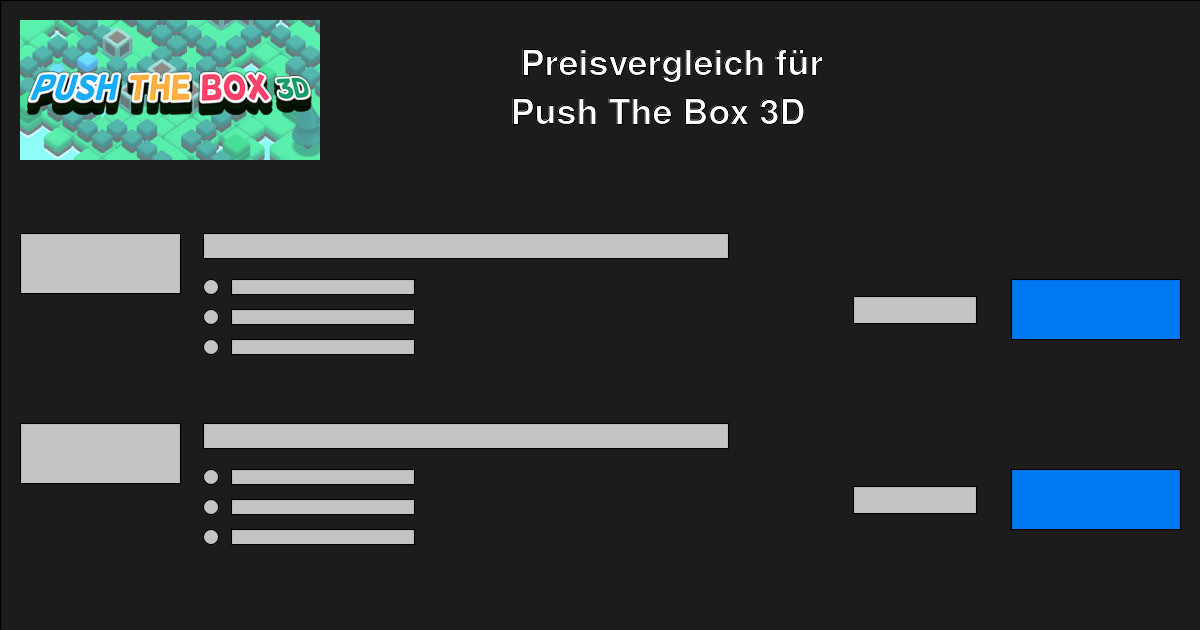 Push The Box 3D günstig kaufen - Preisvergleich