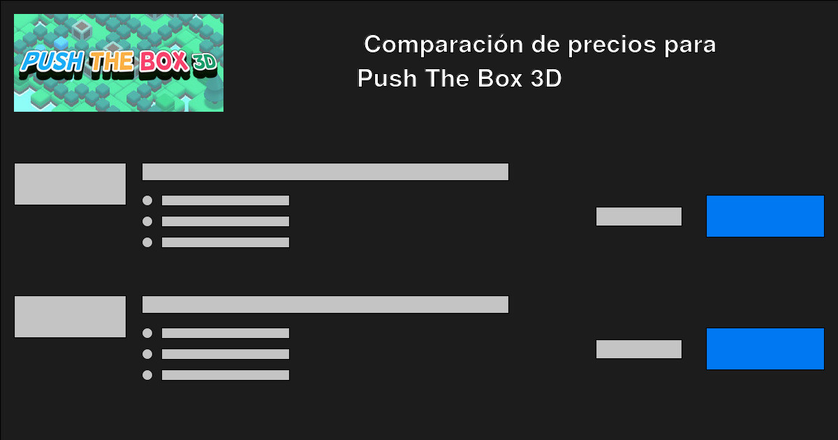 Compra Push The Box 3D barato - Compara precios