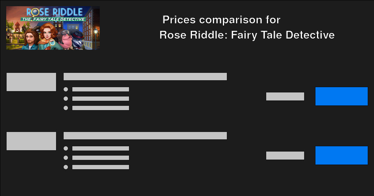 Rose Riddle: Fairy Tale Detective CD Keys — Buy Cheap Rose Riddle ...