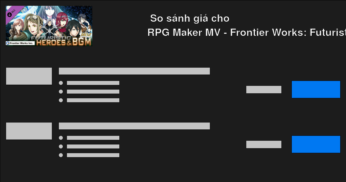 Mua RPG Maker MV - Frontier Works: Futuristic Heroes and BGM giá rẻ ...