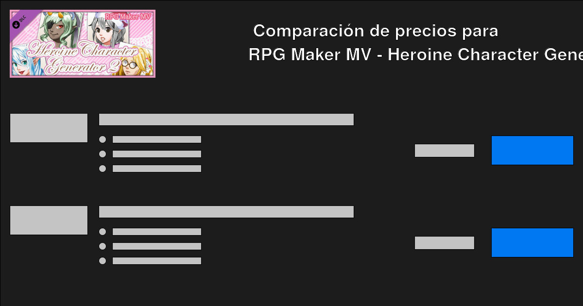 Compra RPG Maker MV - Heroine Character Generator 2 barato - Compara ...