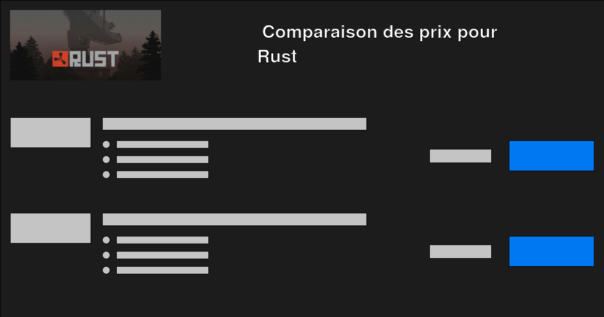 Acheter Rust pas cher - Comparaison des prix