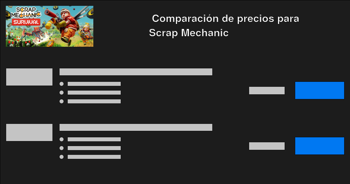 Compra Scrap Mechanic barato - Compara precios