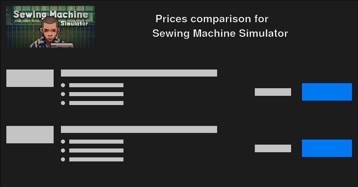 Sewing Machine Simulator CD Keys — Buy Cheap Sewing Machine Simulator ...