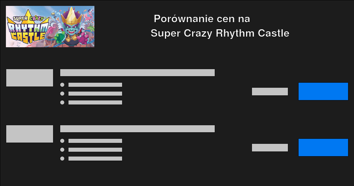 Kup Super Crazy Rhythm Castle tanio - Porównanie cen