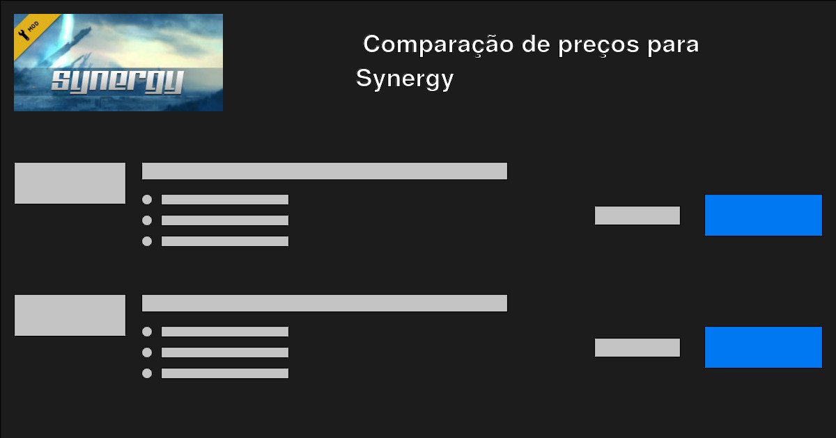 Comprar Synergy mais barato - Comparação de Preços