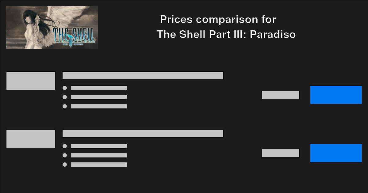 The Shell Part III: Paradiso CD Keys — Buy Cheap The Shell Part III ...