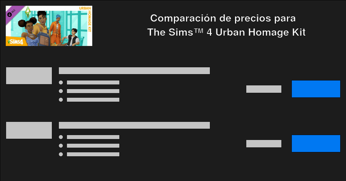Compra The Sims™ 4 Urban Homage Kit barato - Compara precios