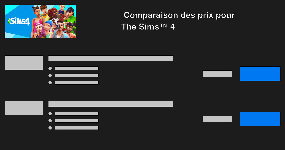 Acheter The Sims™ 4 pas cher - Comparaison des prix