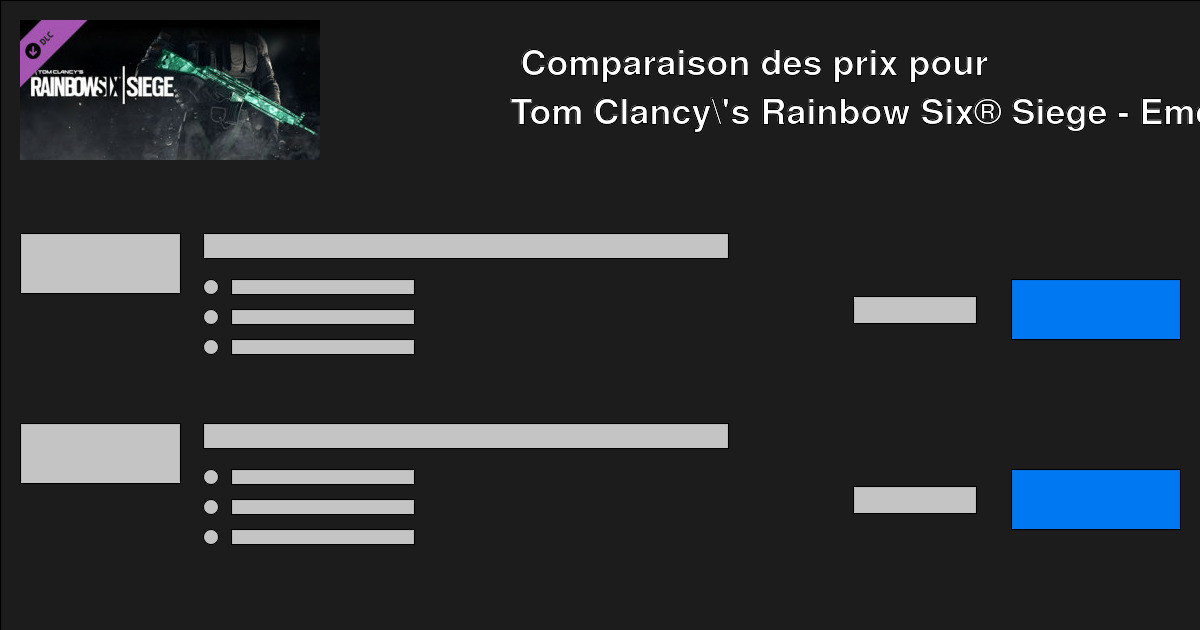 Acheter Tom Clancy's Rainbow Six® Siege - Emerald Weapon Skin pas cher ...