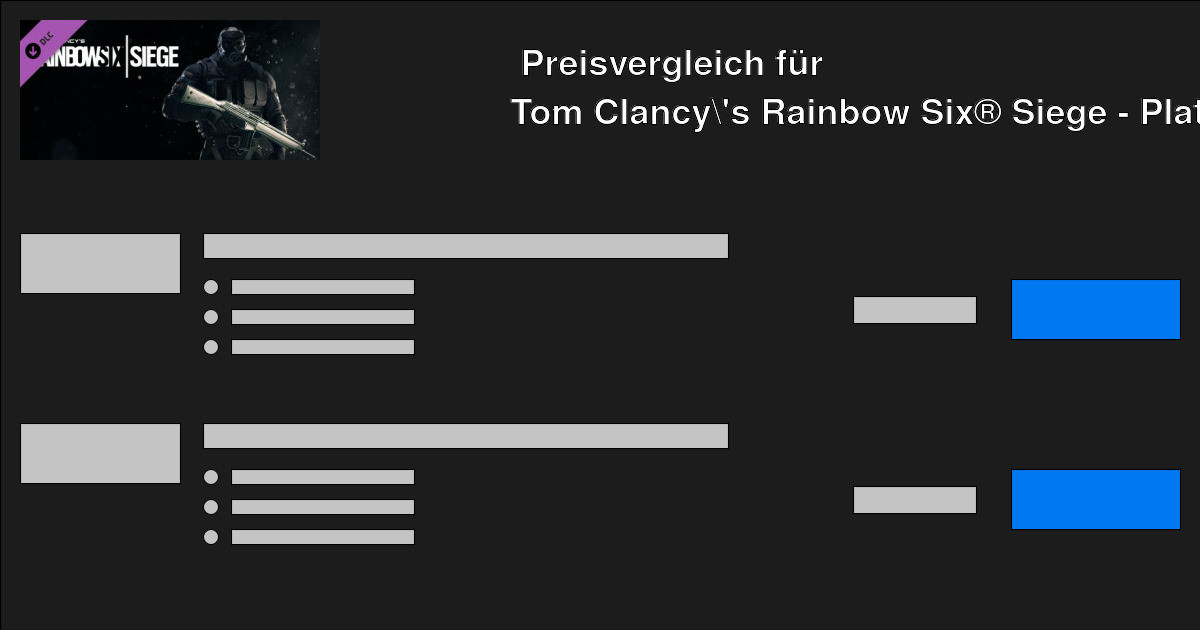 Tom Clancy's Rainbow Six® Siege - Platinum Weapon Skin günstig kaufen ...