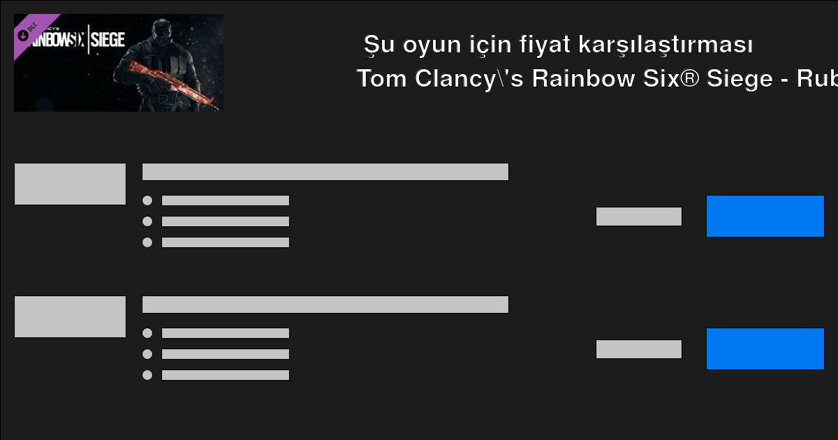 Ucuz Tom Clancy's Rainbow Six® Siege - Ruby Weapon Skin satın al ...