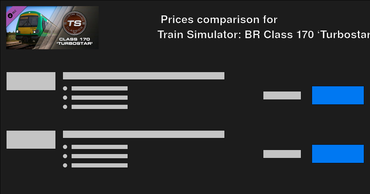 Train Simulator: BR Class 170 ‘Turbostar’ DMU Add-On CD Keys — Buy ...