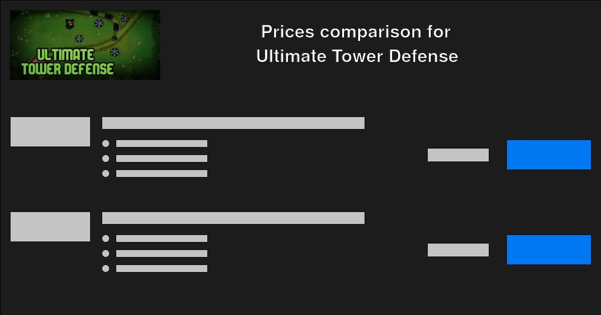 Ultimate Tower Defense CD Keys — Buy Cheap Ultimate Tower Defense CD ...