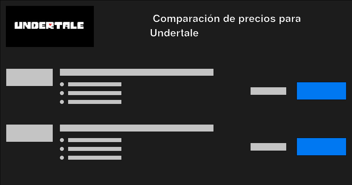 Compra Undertale barato - Compara precios