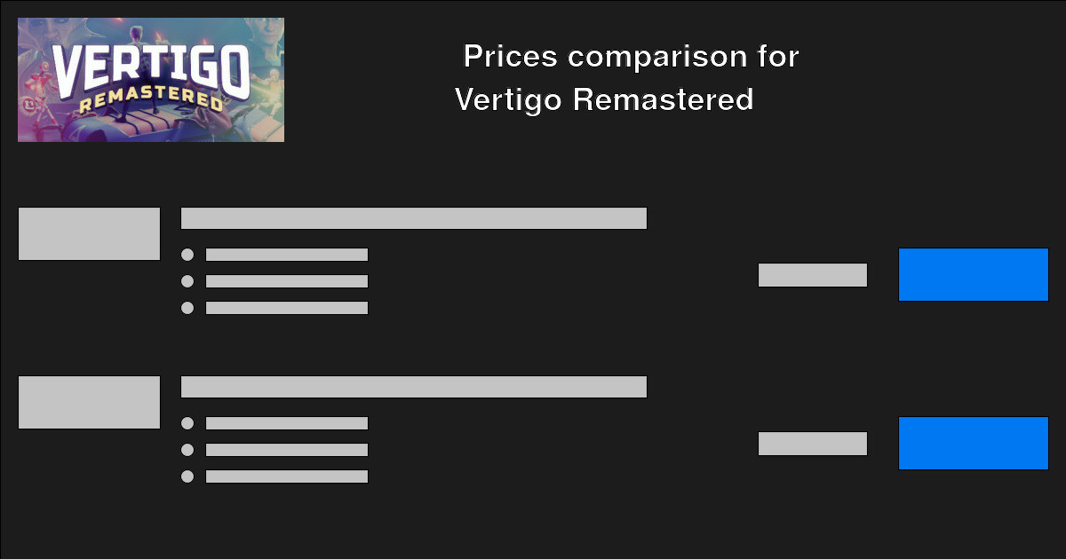 Vertigo Remastered CD Keys — Buy Cheap Vertigo Remastered CD Game Keys ...